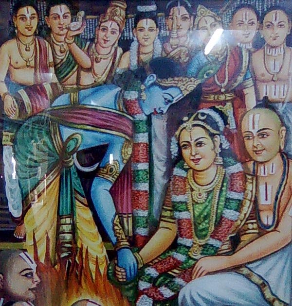 நாச்சியார் திருமொழி!: 58 மத்தளம் கொட்டவ ரிசங்கம் நின்றூத