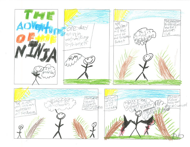 6th Grade Comic Book Club: The Adventures of the Ninja
