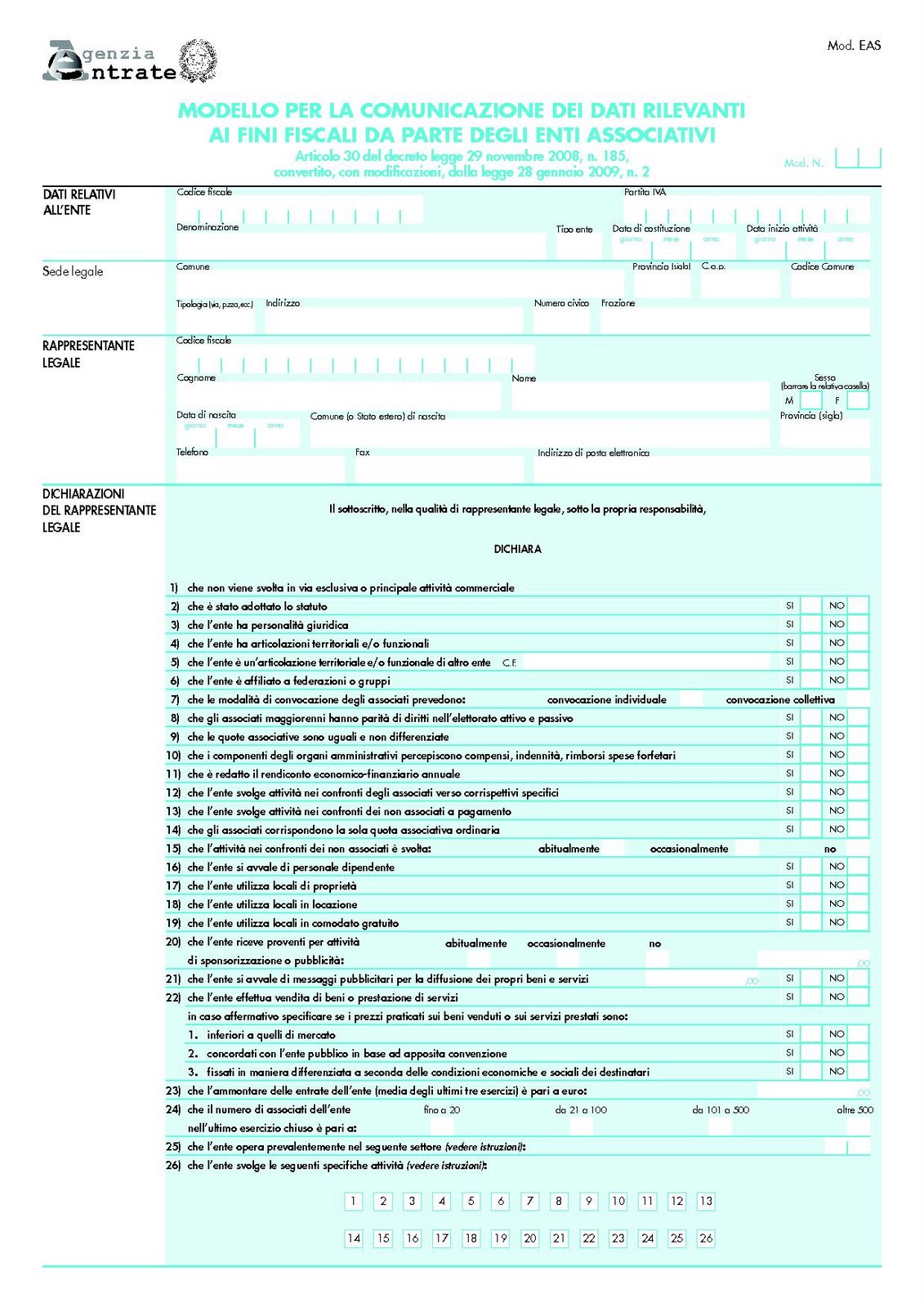 ACSI SALERNO E....: 31 marzo scadenza presentazione variazioni al ...