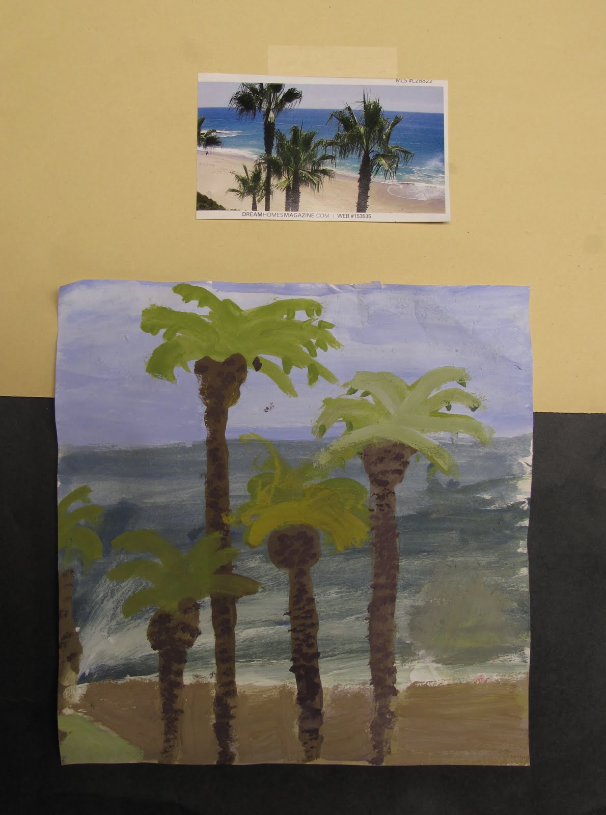 Artists For Kids: Fourth grade acrylic landscape paintings