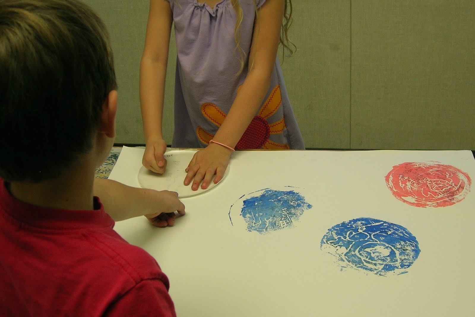 Artists For Kids: Printmaking with styrofoam plates