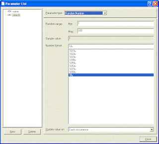 Performance Testing & Loadrunner: File and table type parameters