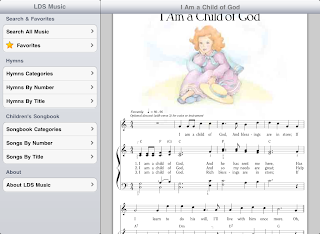 LDS Hymns iPhone Application: LDS Music for iPad