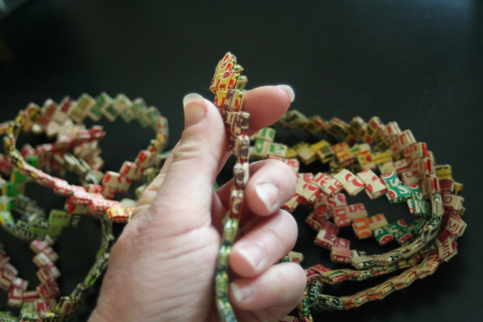 Faithful Crafter Hand woven Paper Chewing Gum Chain Faithful Crafter Hand woven Paper Chewing Gum Chain