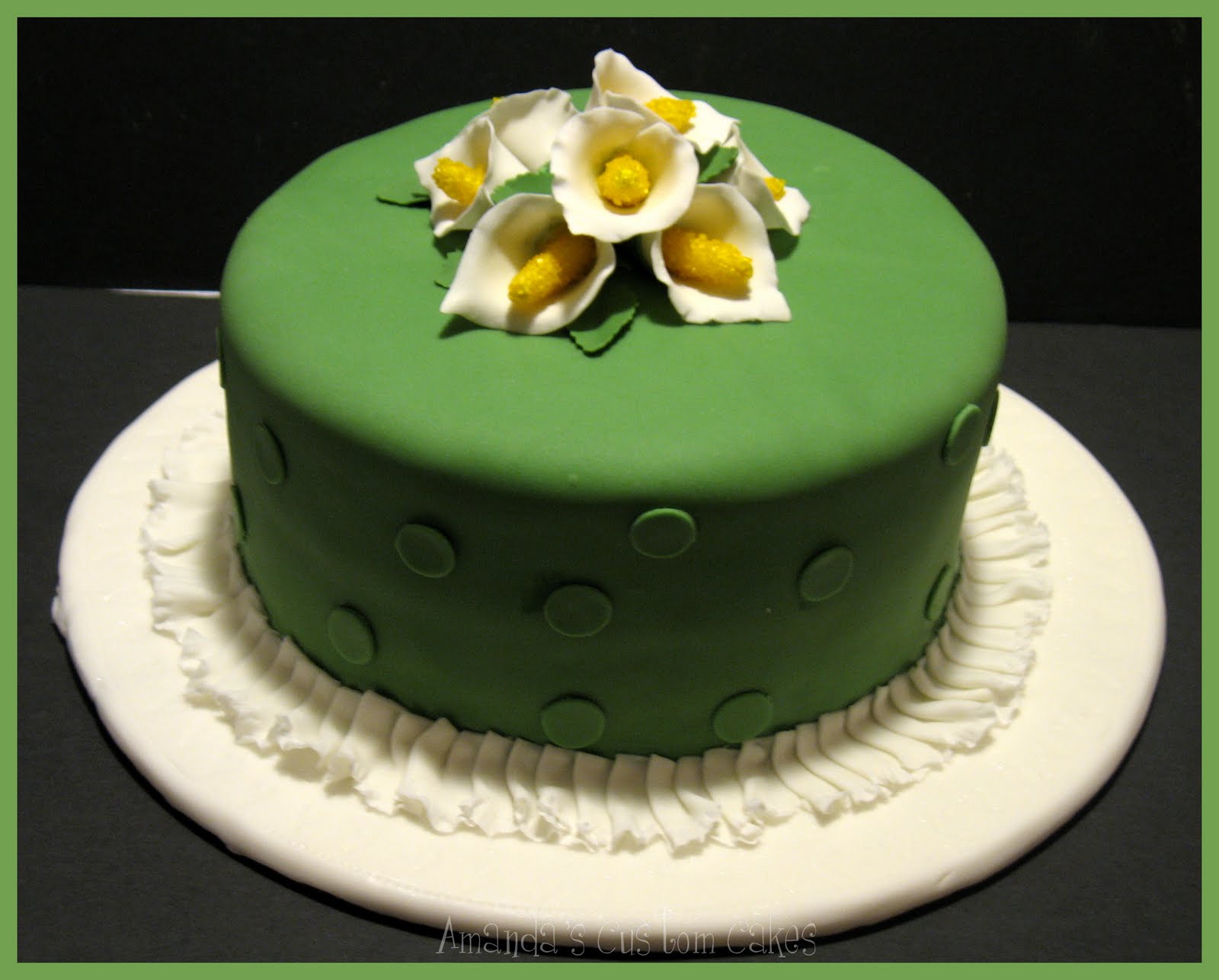 Amanda's Custom Cakes: Wilton Fondant & Gumpaste Course Final Cake