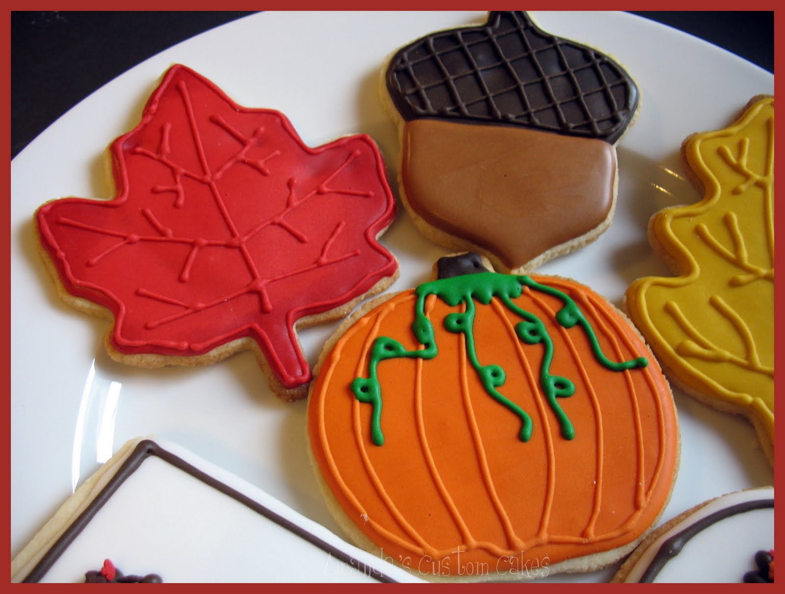 Amanda's Custom Cakes: Fall themed sugar cookies