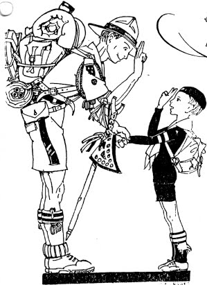 historias scout: Origen del apretón de mano izquierda