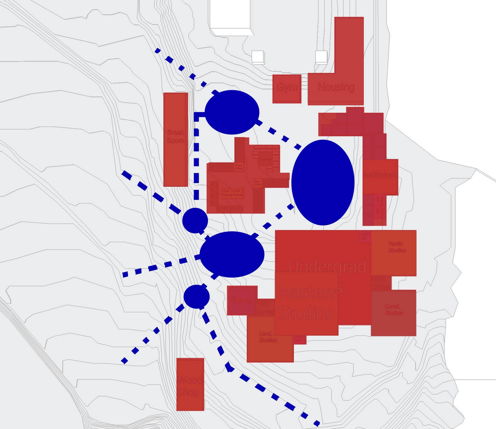 A little Dose of EVY: site adjacencies/circulation/concept