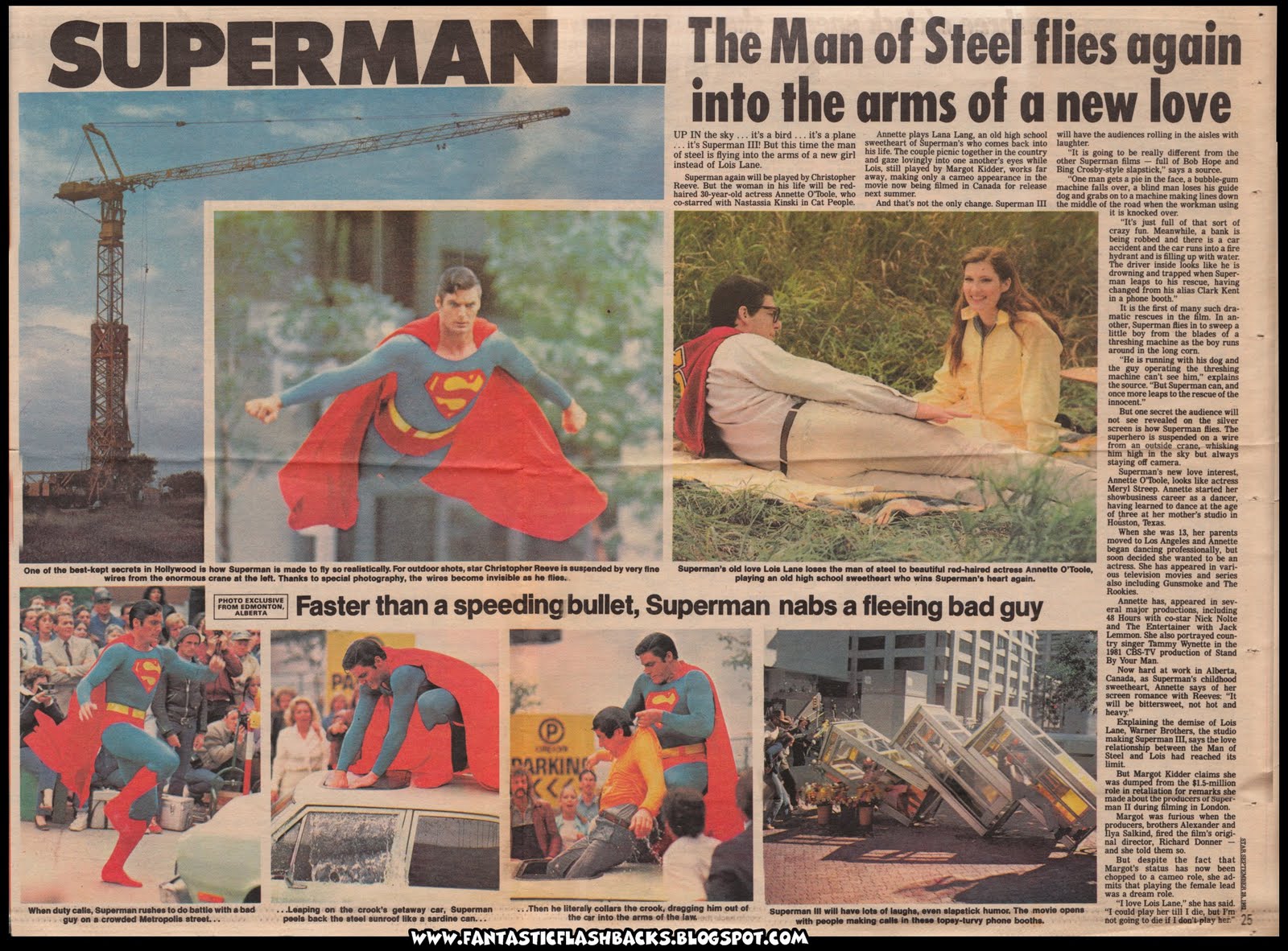 Fantastic Flashbacks: 1982 "Superman III" Filming Article