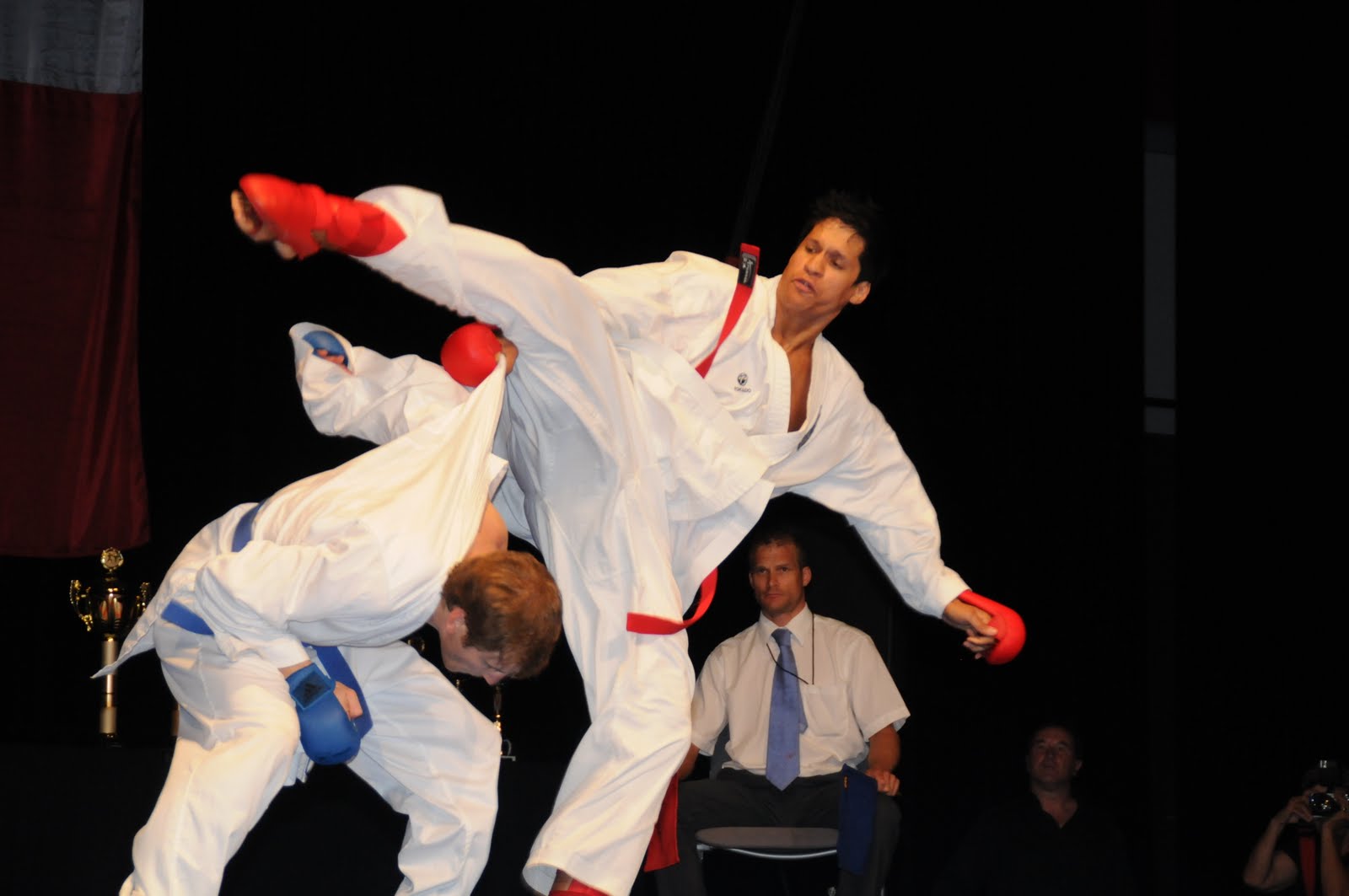 jean-marc mayer - karate: Jean-Marc bei der Karate WM in Belgrad