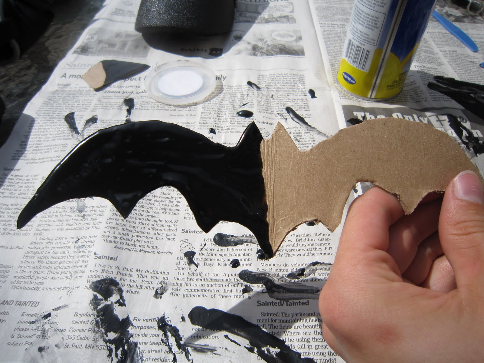 Chuck Does Art: DIY Batman Costume: Batarang