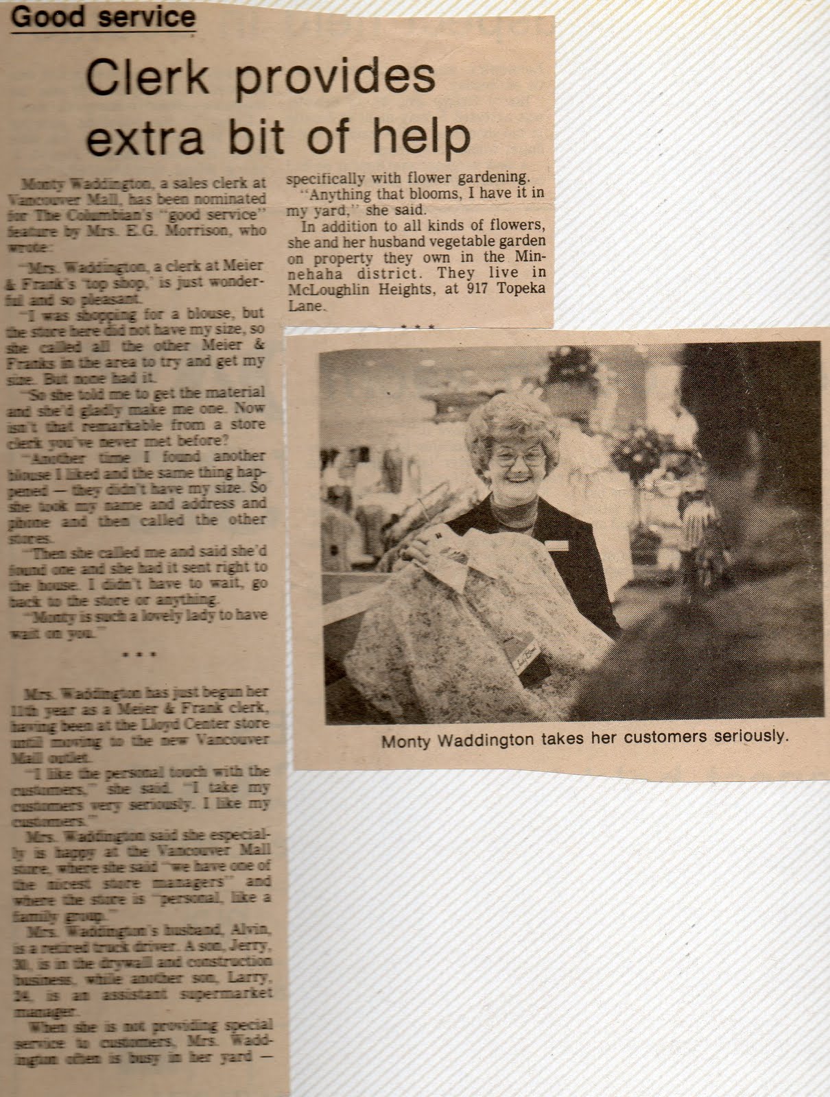 Monzella Grace Riley Waddington (1923-1992) - Find a Grave Memorial
