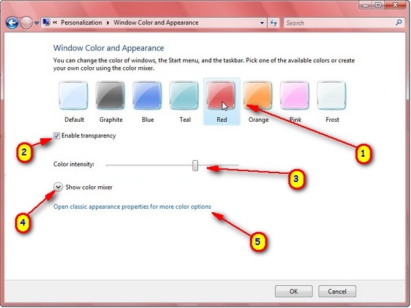 Information & Tutorial: Changing Window Color and Appearance on Windows ...