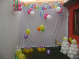 Decoracion con Globos: Chupete, angeles, y centros de helio