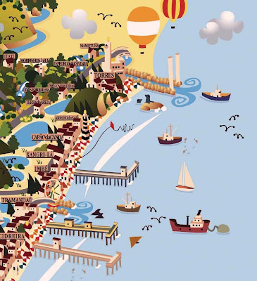 Mapa Ilustrado - Rio Grande do Sul: Litoral Norte