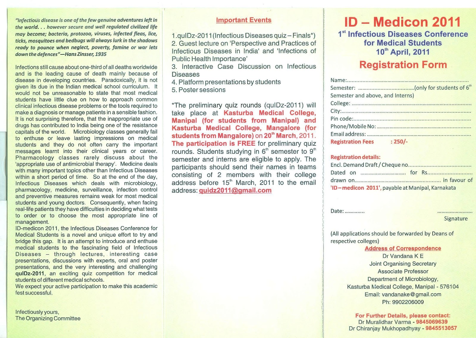 ID Medicon 2011 - 1st Infectious Diseases Conference for Medical ... ID Medicon 2011 - 1st Infectious Diseases Conference for Medical ...