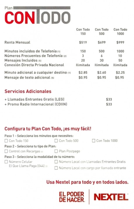 Asesorias de Planes Nextel en hermosillo: Beneficios y Promociones De ...