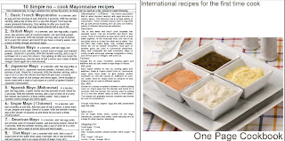 One Page Cookbooks: 2010