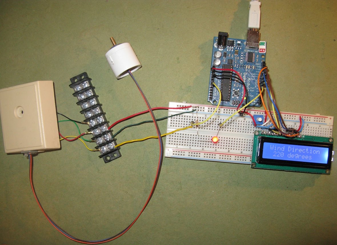 the marginalia of an engineer: Wind Direction Finder: Building and Coding
