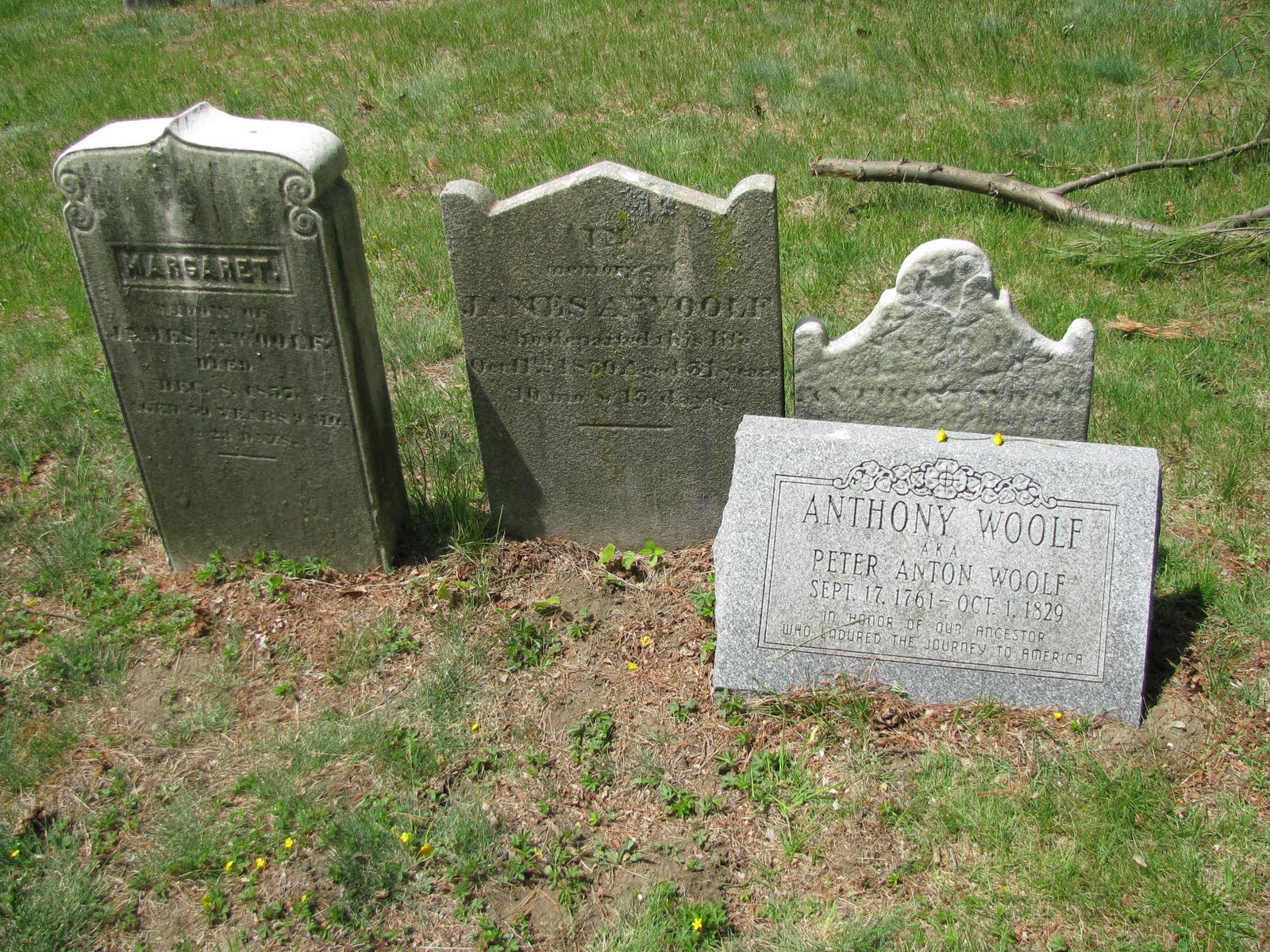 K.C. and Michelle Woolf Family Blog: Grave Sites of Anthony (Peter ...