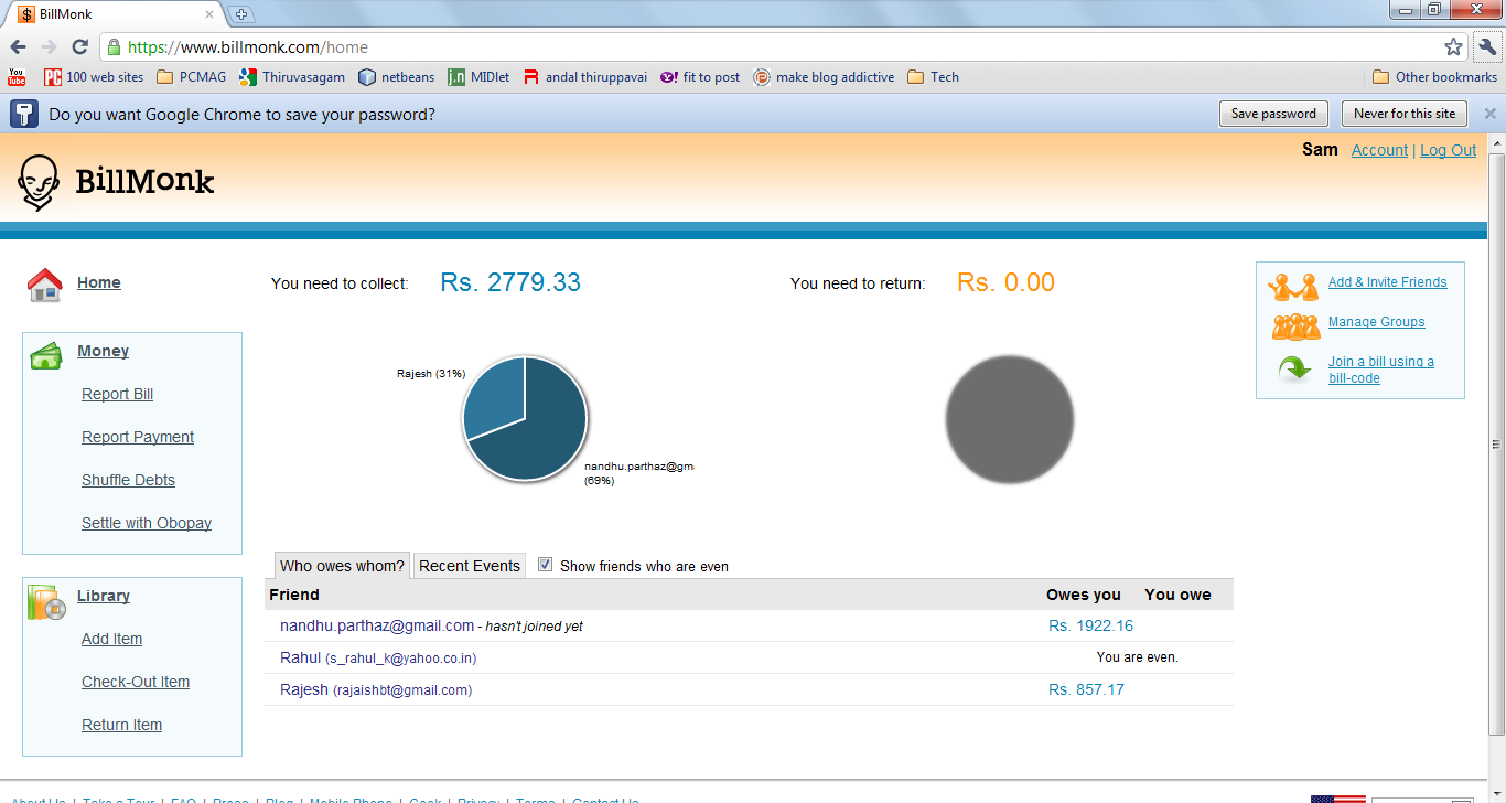 Sambi Writes...: BillMonk