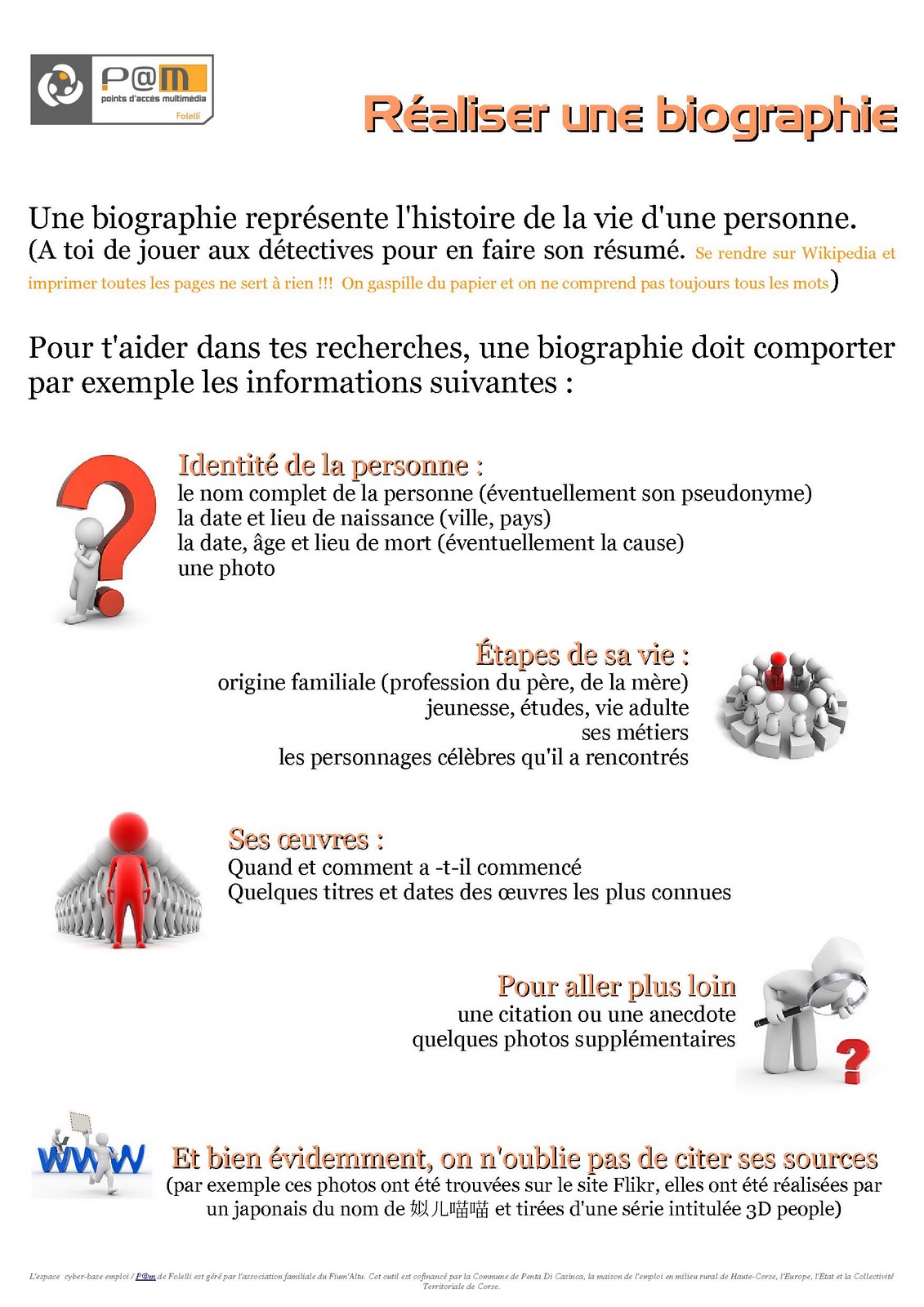 Fiche biographique cm1