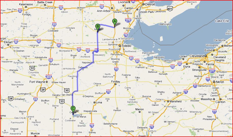 Travel with Kevin and Ruth: Heading for Celina, Ohio