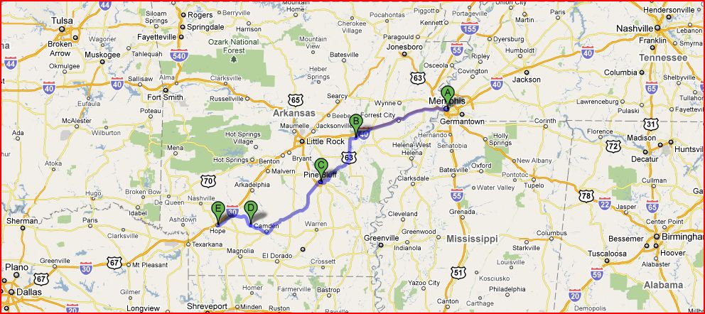 Travel with Kevin and Ruth: Hope, Arkansas