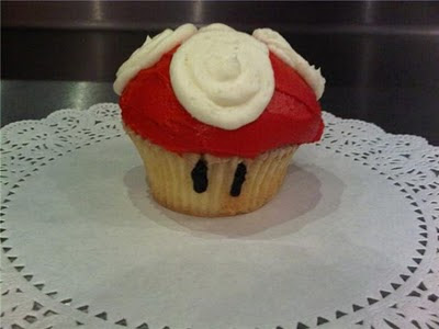 Mario Mushroom Cupcake