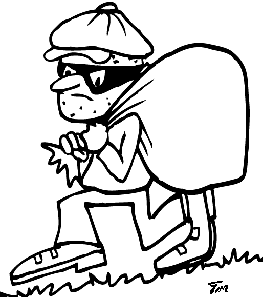 White Criminal Coloring Pages