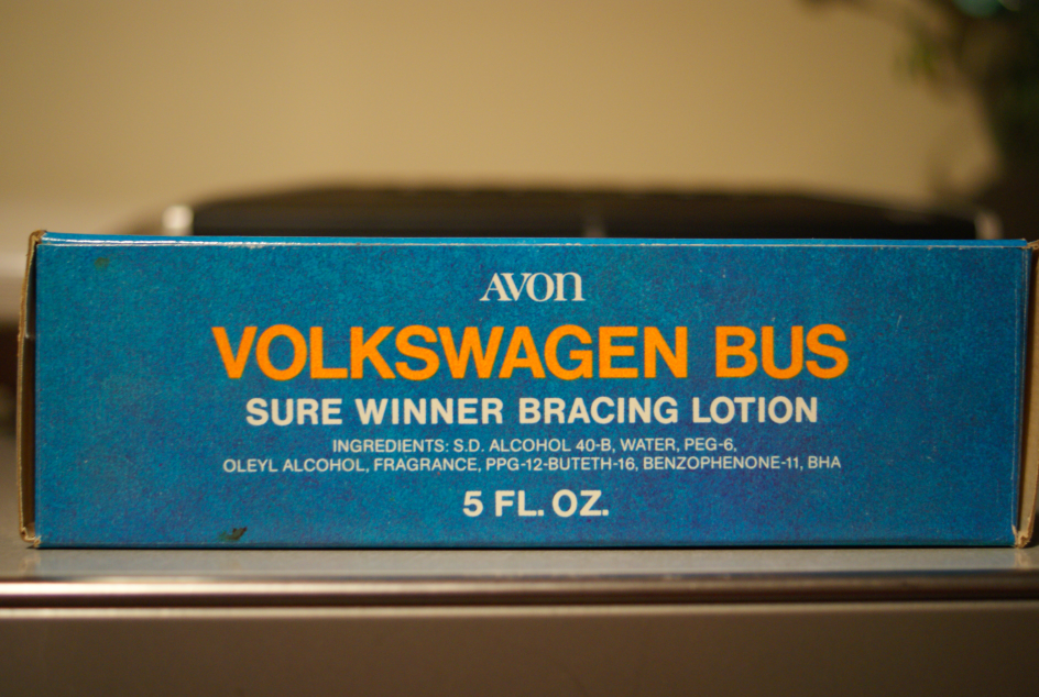 Big Blue's Online Carburetor: VW bus Avon bottle