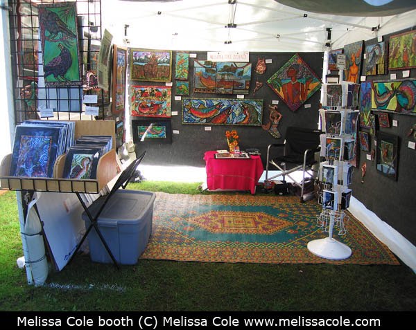 Melissa Cole Fun Fine Art: artfest booth