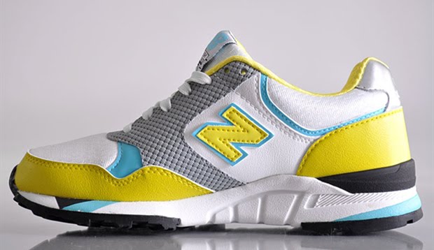 authentic air jordan: New Balance 850 Yellow Blue Grey