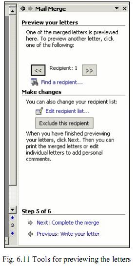 School Of Computer Basic: MAIL MERGE AND RELATED OPERATIONS