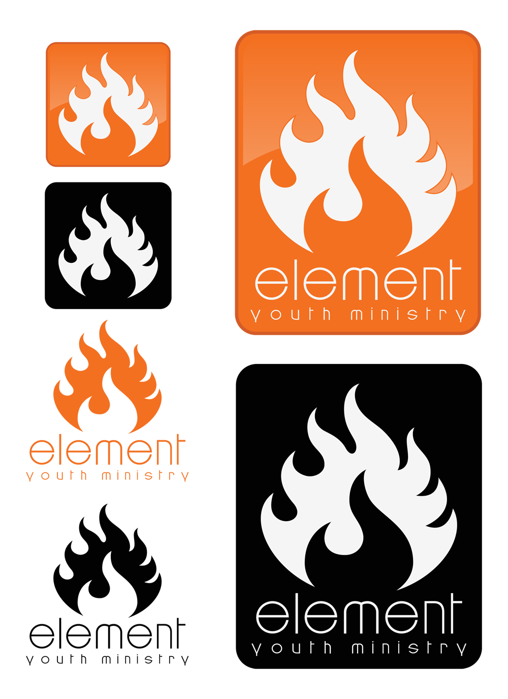 Bryan Finch Illustrative Design: Element Youth Ministry Logo