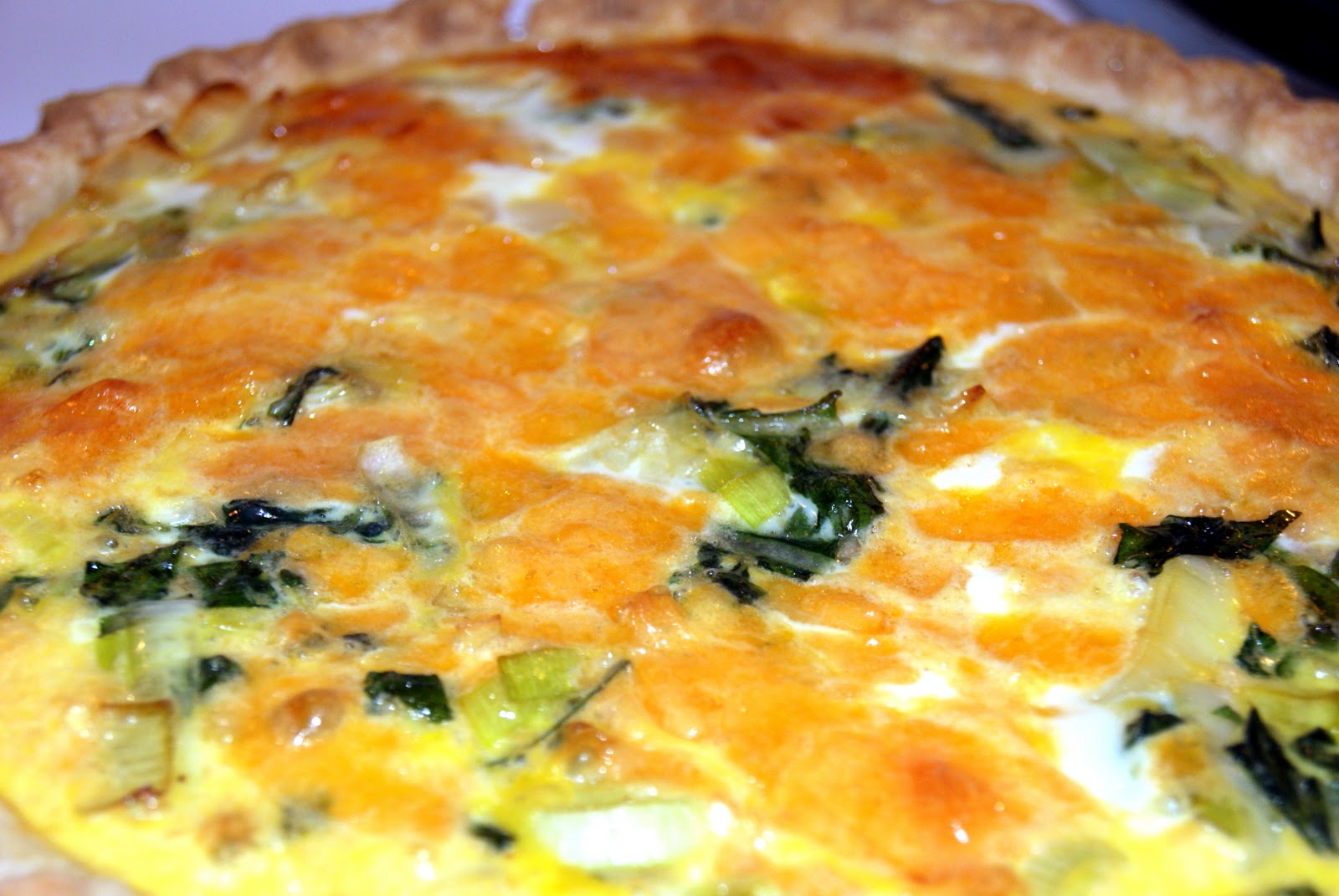 The Bionic Baker: Kale and Leek Quiche