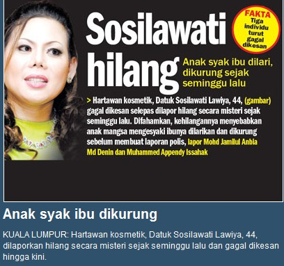 Dari Meja Laptop...: Jenayah Kejam Terus Berlaku Di Malaysia