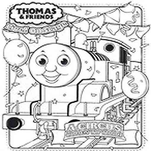 Thomas The Train Birthday Coloring Pages Thomas The Train Birthday Coloring Pages