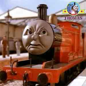 Thomas and friend James the red engine train trouble with trees | Train ...