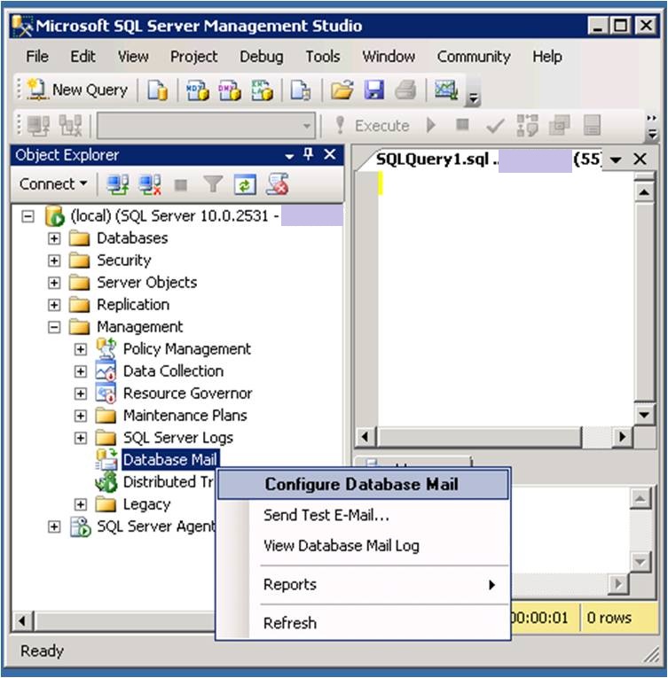 Sql Server Coolness Windows Server 2008 And Sql Server 2008 Database Mail Setup