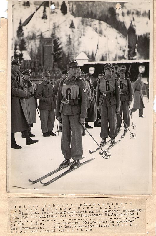 NAZI JERMAN: Foto Skijäger (Pasukan Ski) Nazi Jerman