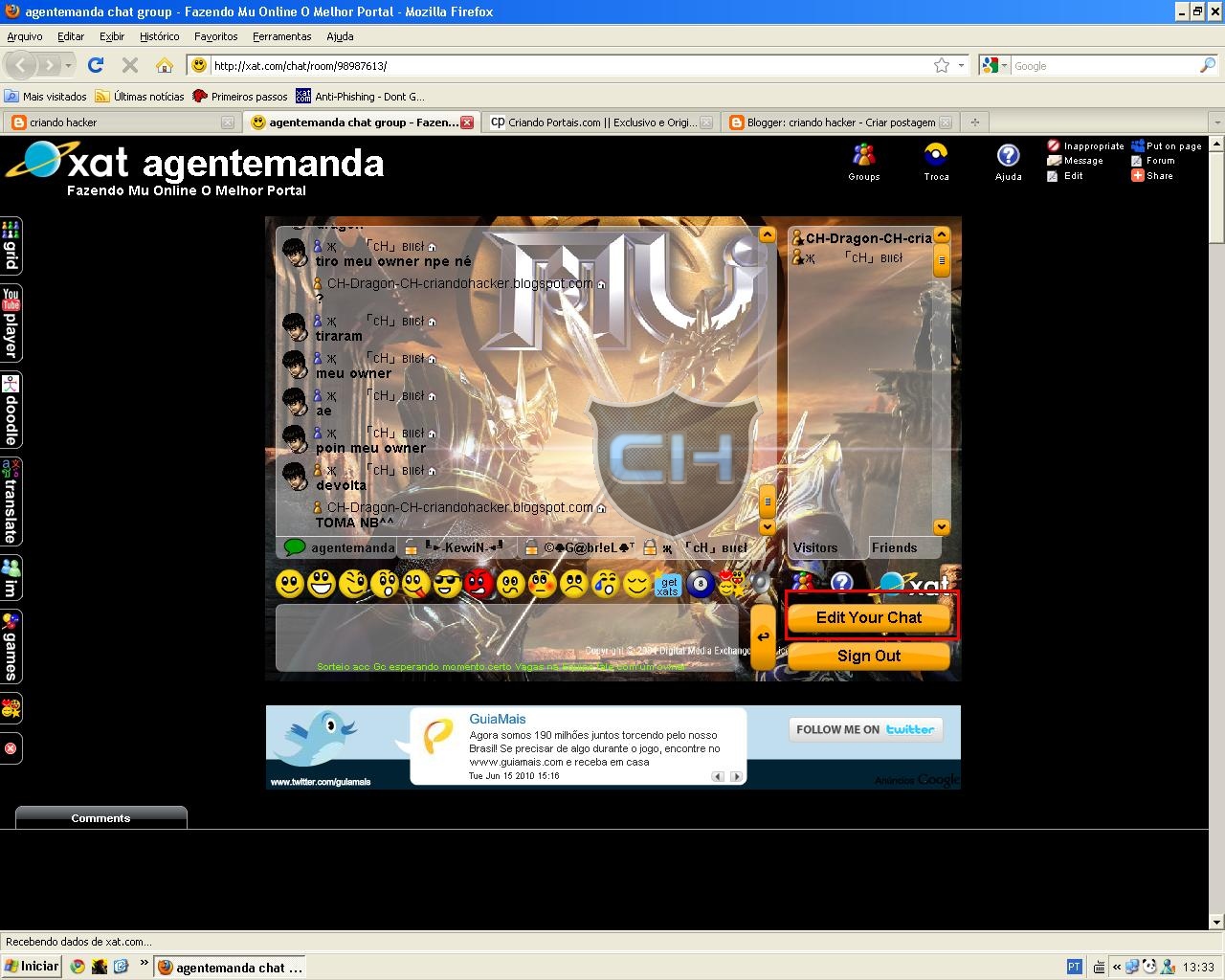 colocando 2 xat em 1 c/Video - CriandoHackers: colocando 2 xat em 1 c/Video