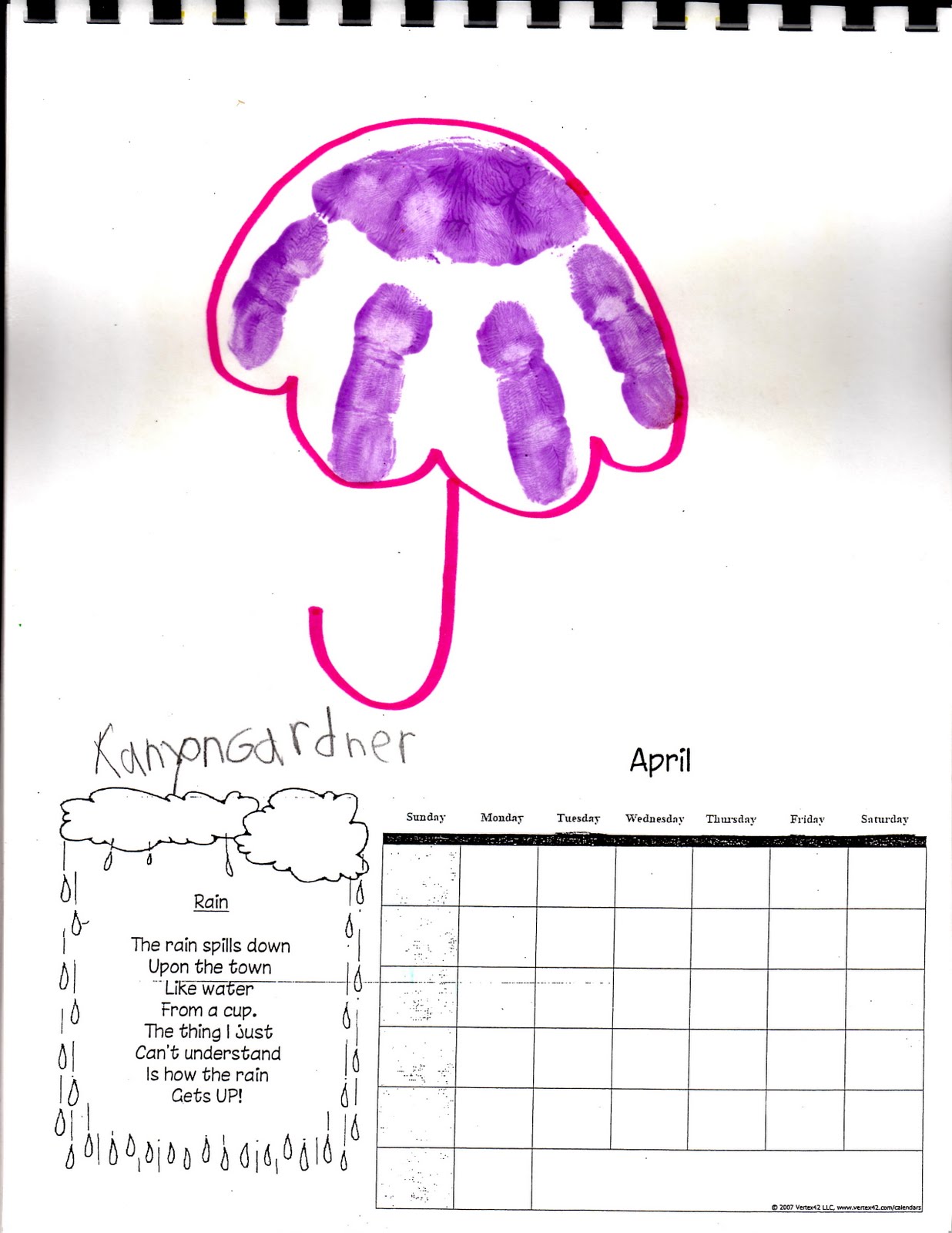 Tutorial Tuesday: Hand Print Calendar - Keeping it Simple