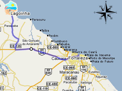 Fortaleza Brazil Beaches Maps