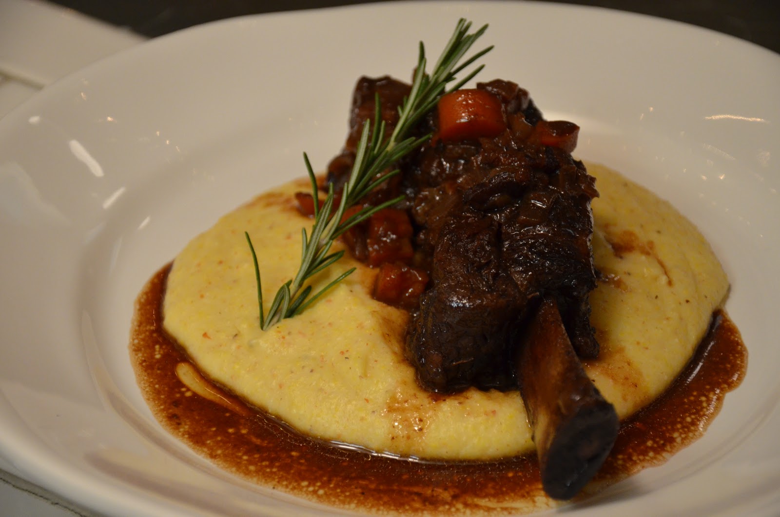 food for scot: Braised Short Ribs over Creamy Goat Cheese Polenta