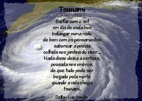 Café das letras: Tsunami