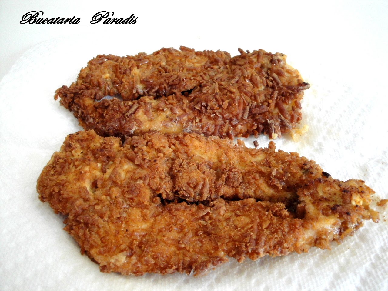 Paradise-Cuisine , Recipes &Cooking: Snitel de pui in crusta de sticksuri