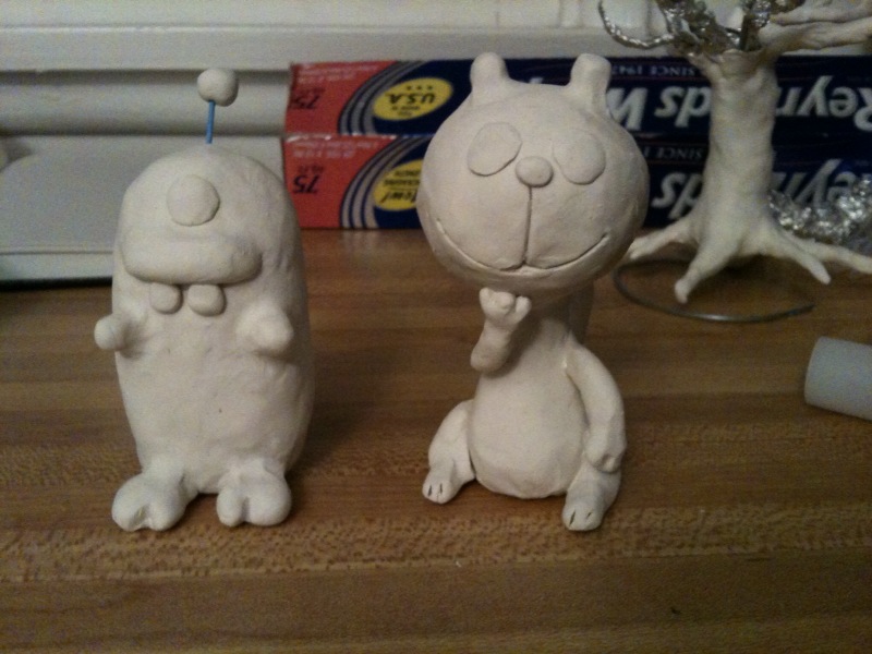 Alittle cattitude: New clay characters!
