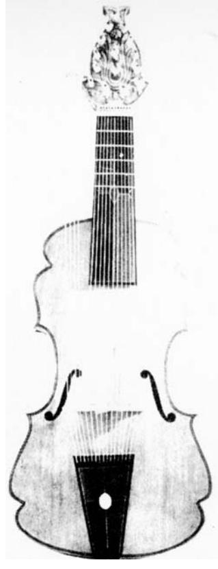 Lira da gamba - Lirone