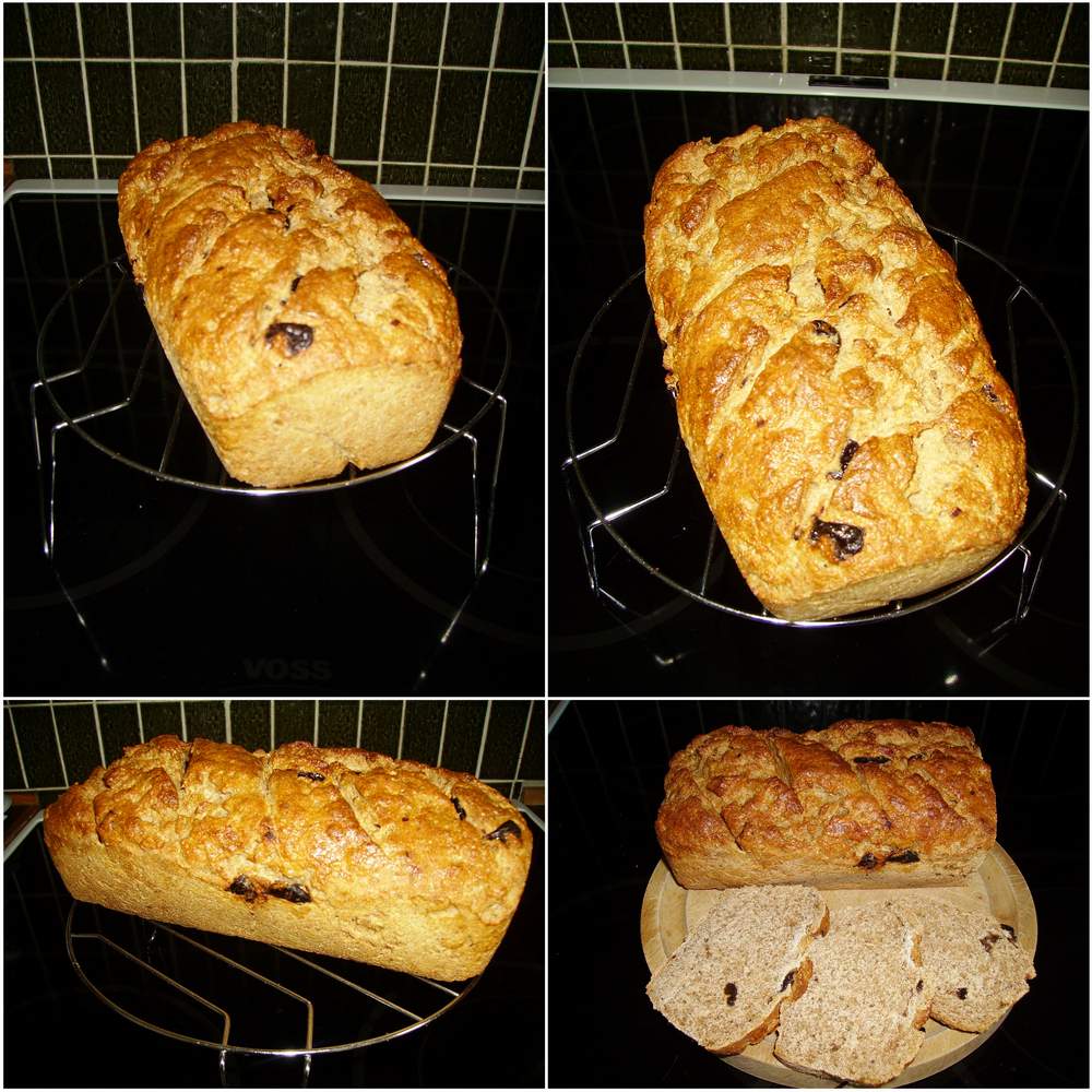 Domowe pieczywo: Chleb 100% pszenny razowy ze śliwką z automatu